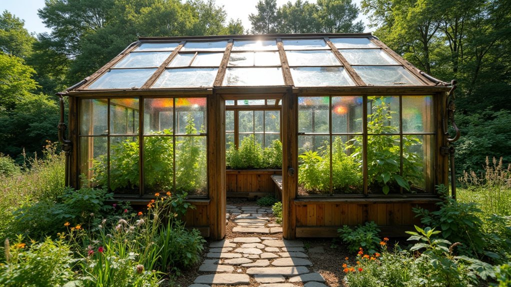 Building A Greenhouse From Recycled Materials - homefrontcharm.com